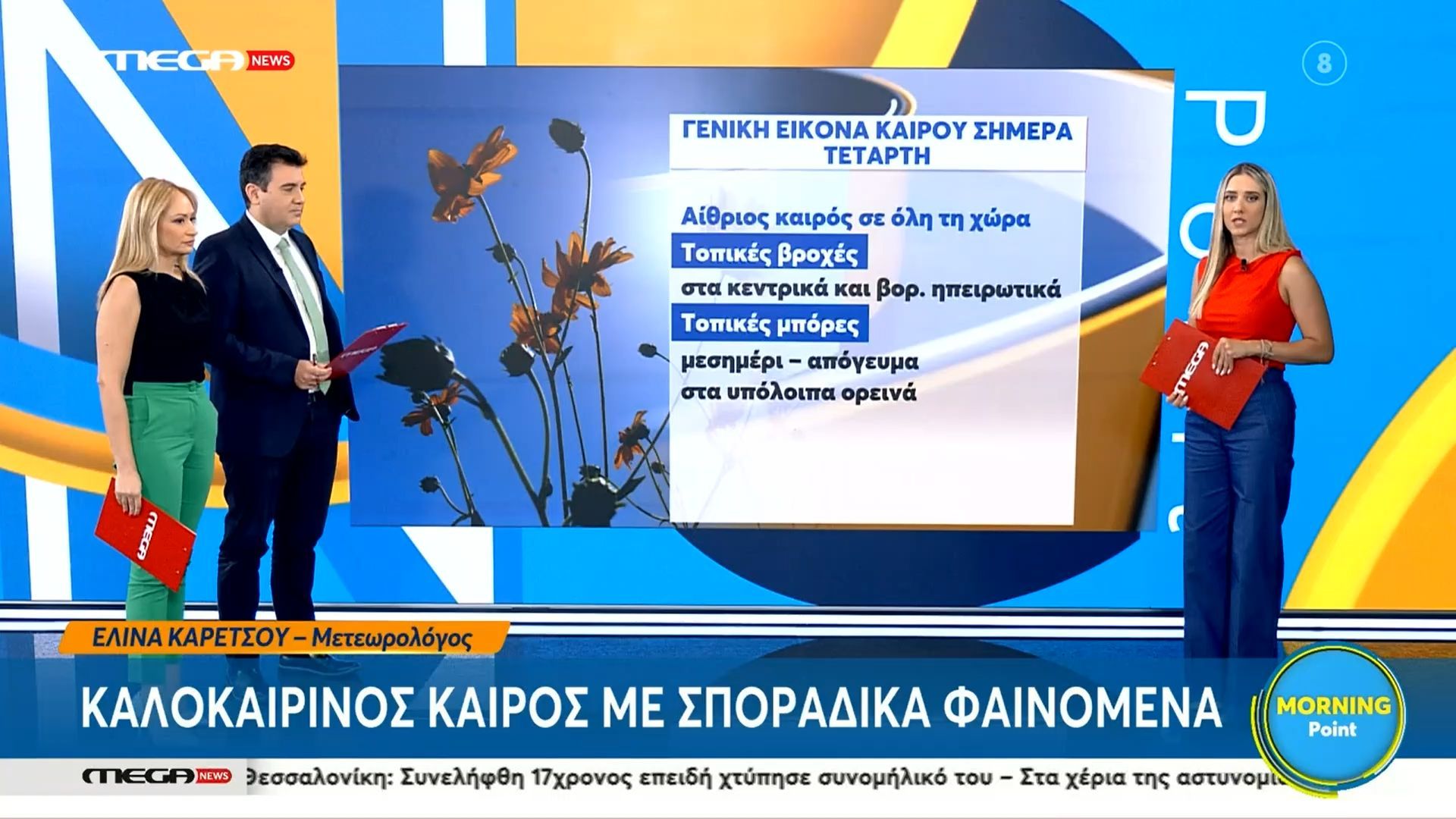 Η πρόγνωση του καιρού για τα επόμενα 24ωρα