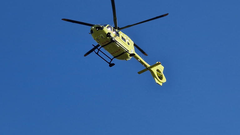 Air ambulance deployed after collision involving pedestrian and car on ...