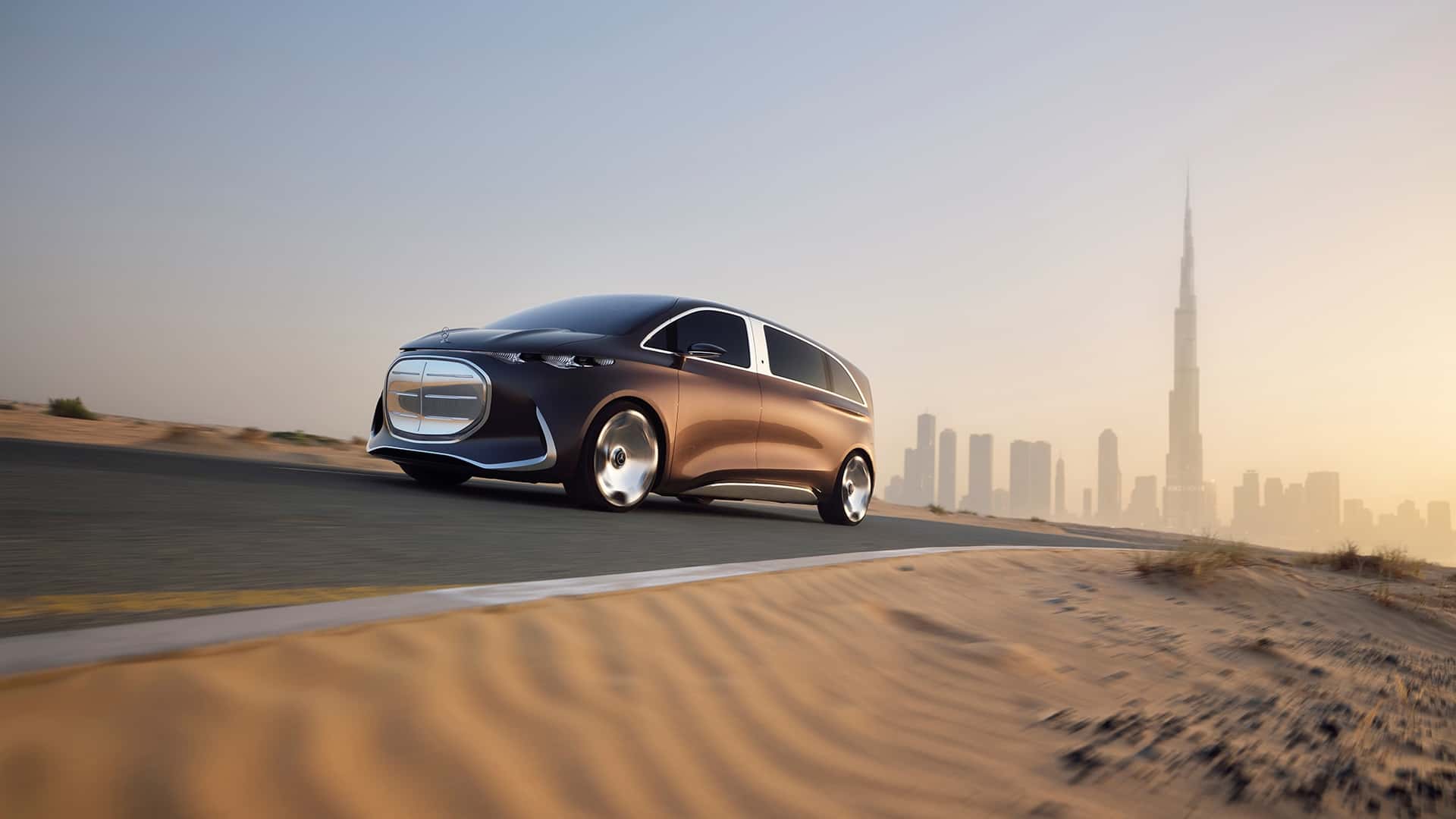 El Mercedes Vision V concept se luce en Dubai