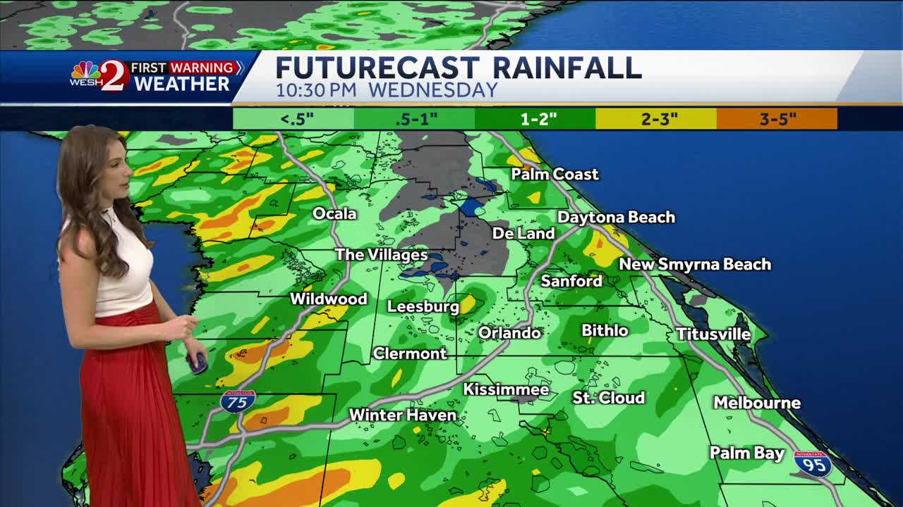 Cold front moving into Central Florida today, bringing showers and ...