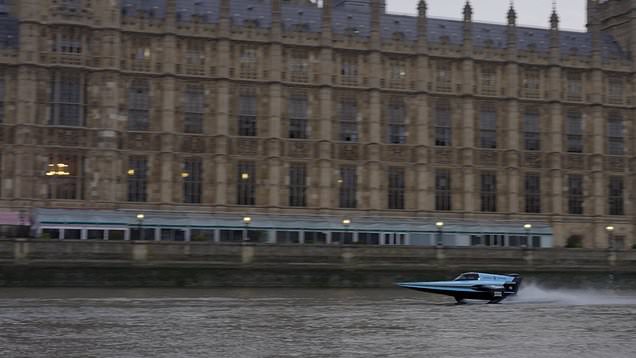 All-electric raceboat makes debut on Thames