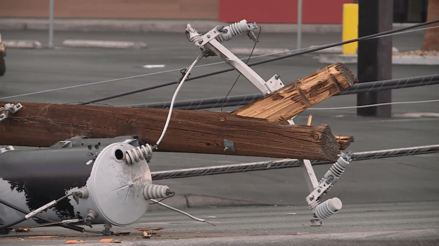 Strong winds knock down over 60 power lines across Las Vegas valley
