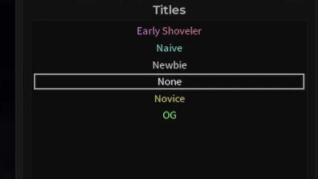 All Titles and how to unlock them in Roblox Dig