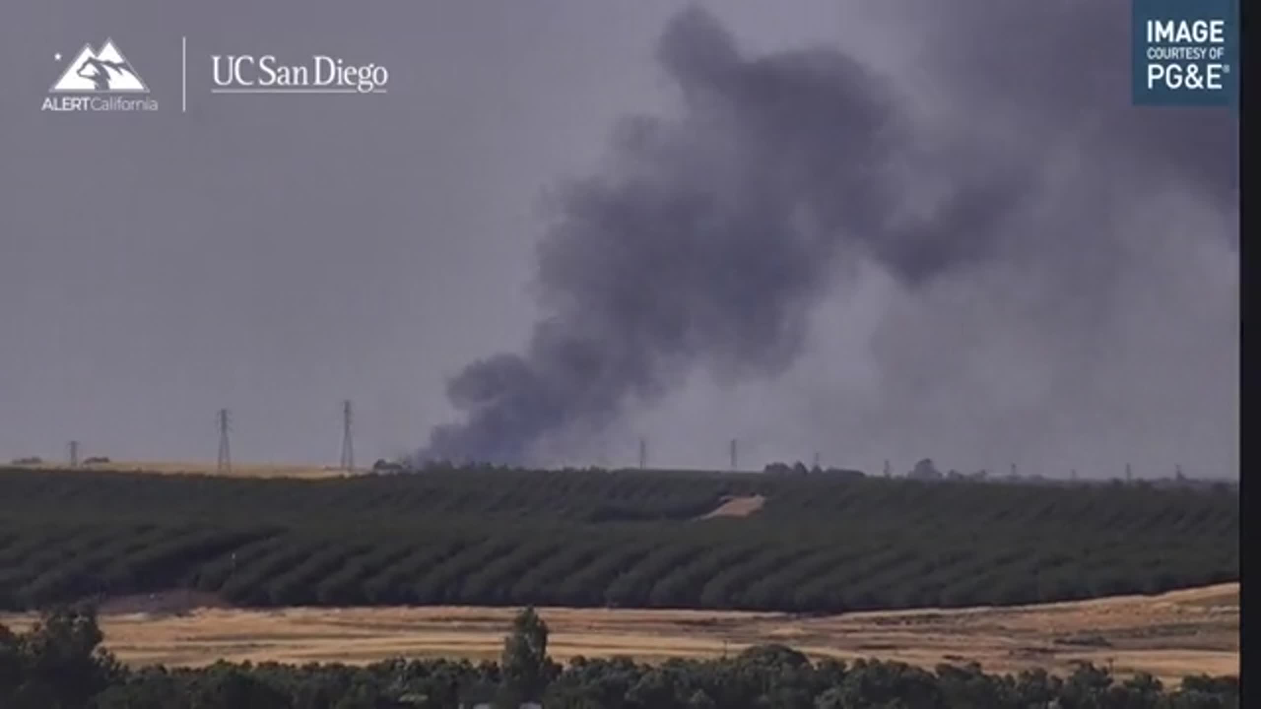 See smoke from fireworks explosion caught on wildfire camera