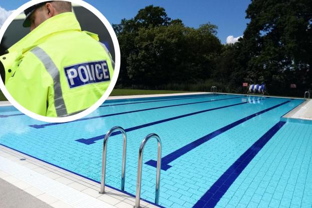 Group of youngsters dispersed from public pool after hours