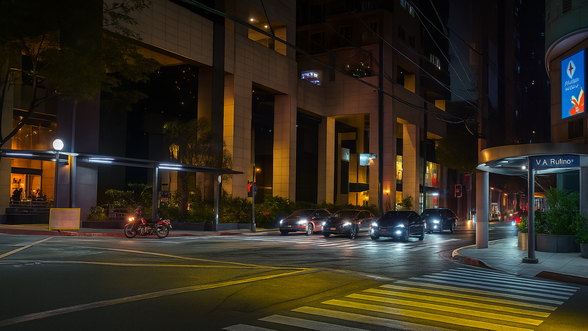 [4K] Promenade Nocturne sur l’Avenue Ayala | Superbes Vues de la ...