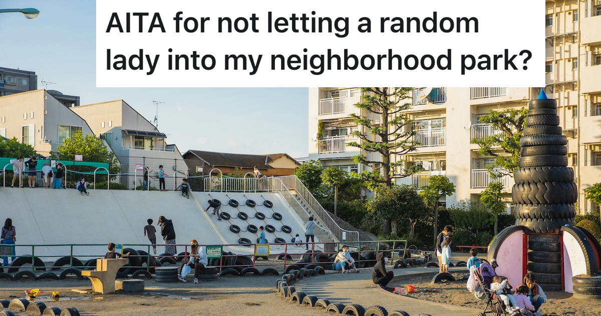Stranger Claims She Forgot Her Park Keycard, But A Teen Refuses To Let ...