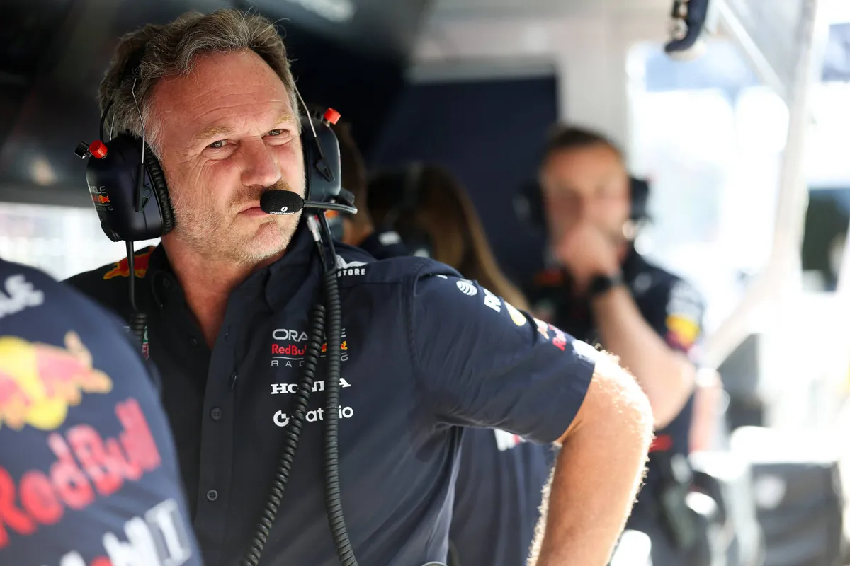 Horner tears up during emotional farewell at Red Bull factory in Milton ...