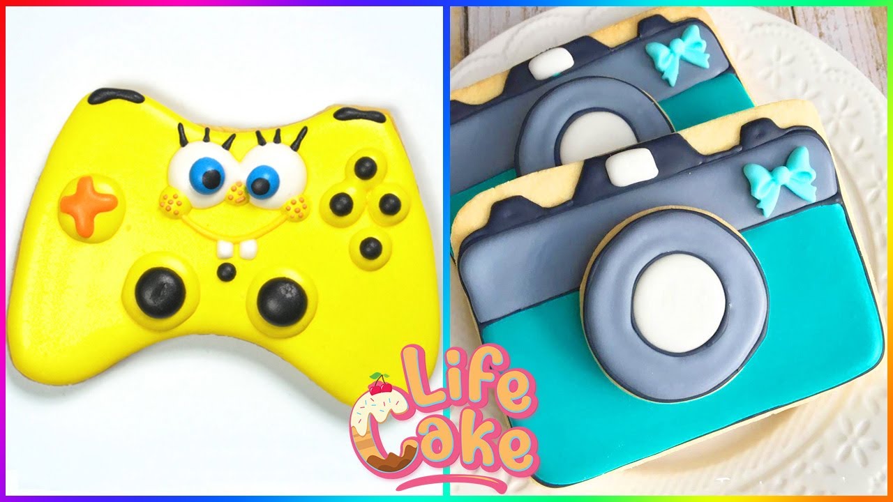 🎮 SpongeBob Controller & Fotocamera Koekjes 📸 | Speels en Creatief Ontwerp