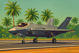Grounded British fighter jet becomes viral mascot for Kerala Tourism