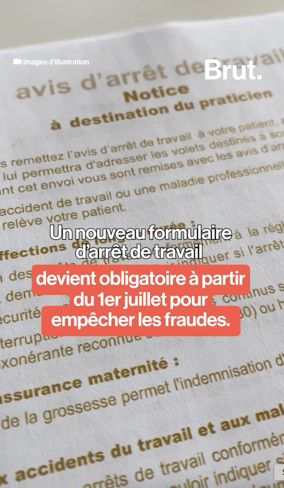 Un nouveau formulaire d’arrêt de travail devient obligatoire à partir ...