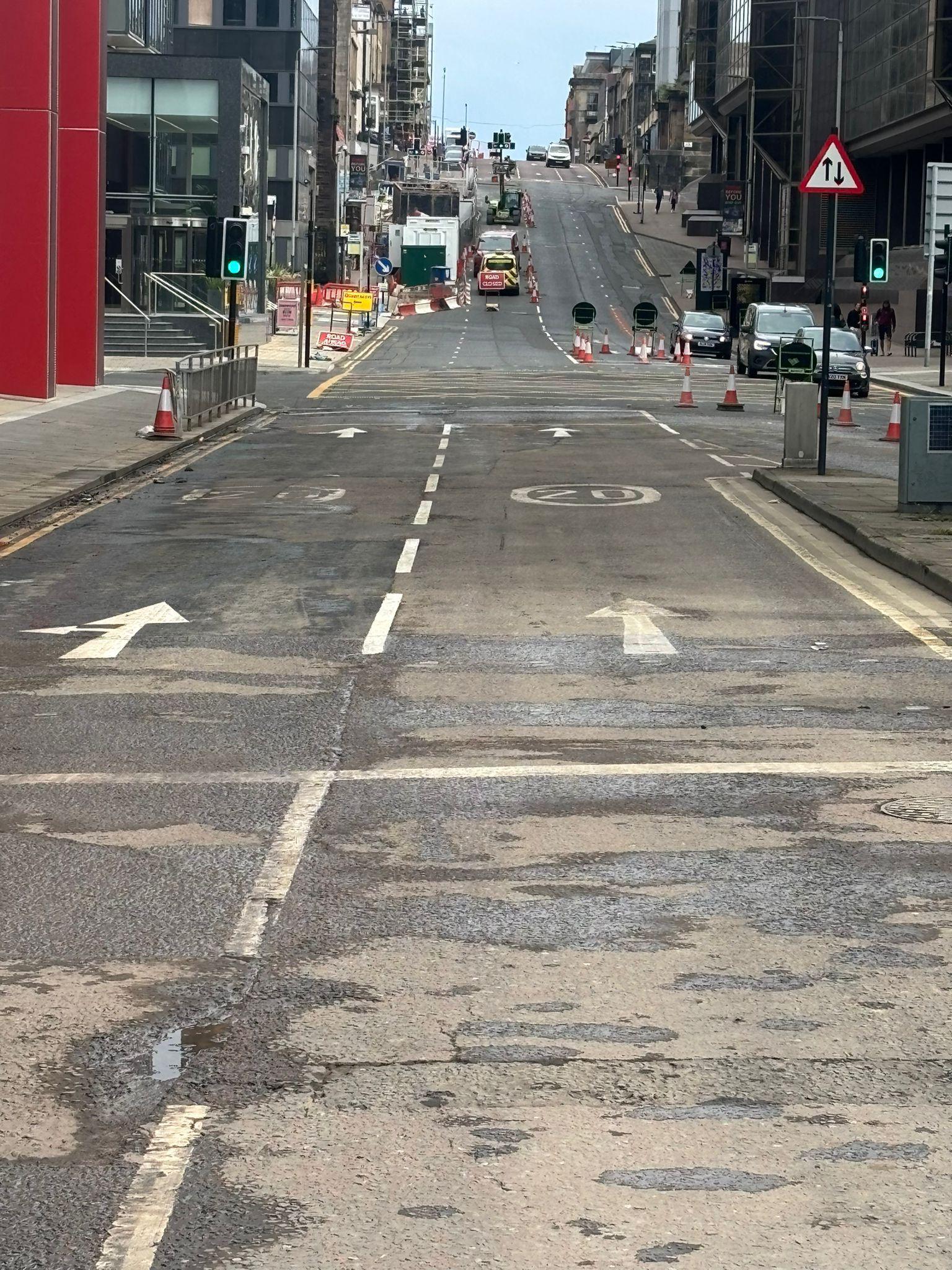 City centre street reopens after road works to repair sinkhole