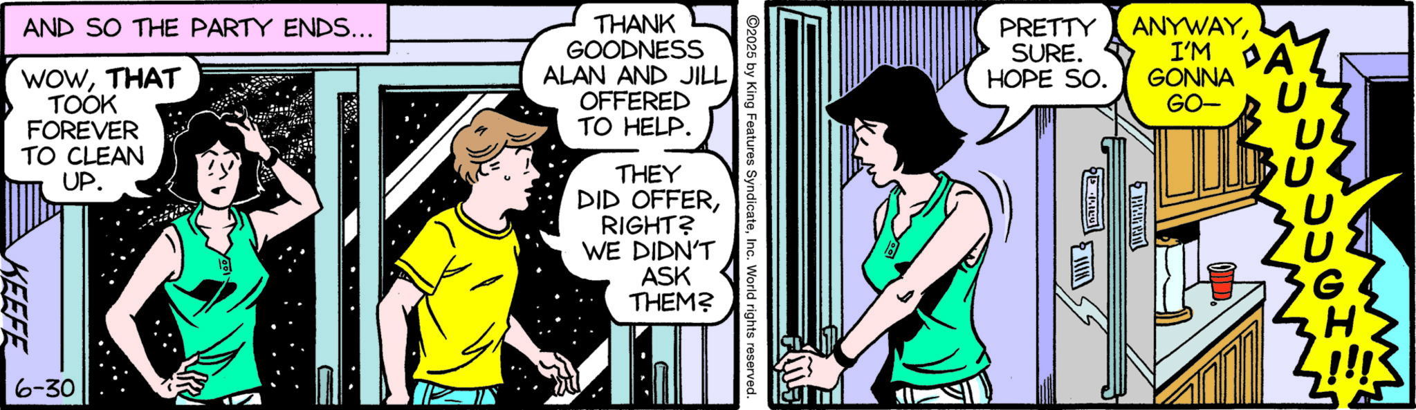 Sally Forth by Francesco Marciuliano; drawn by Jim Keefe