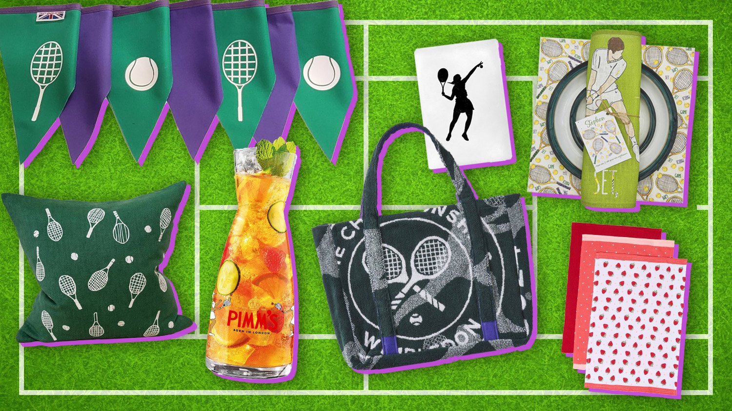 Wimbledon inspires tennis themed homeware ideas