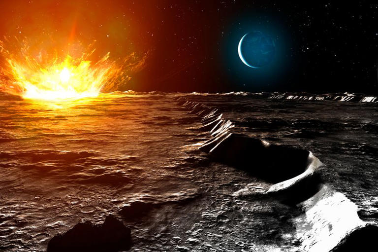 ESA verdict on 'slowly rising' chances of asteroid smashing into Moon ...
