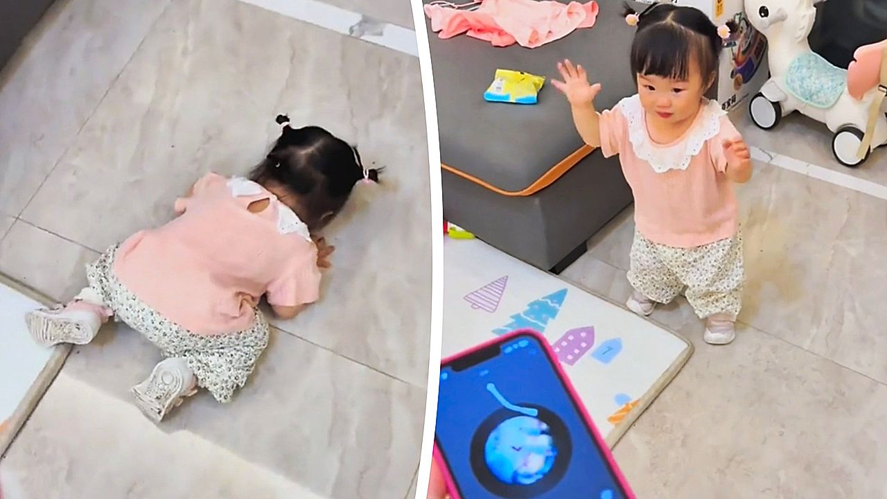 Tantrum cure! Toddler immediately stops crying and dances when she ...