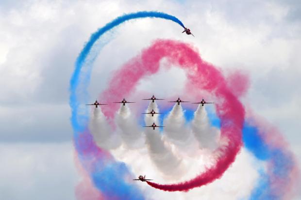Red Arrows flight path revealed ahead of South Wales visit - when to ...