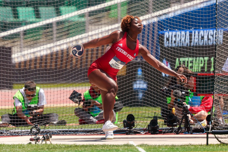 Chandler track alum Cierra Jackson turns pro after winning NCAA discus ...
