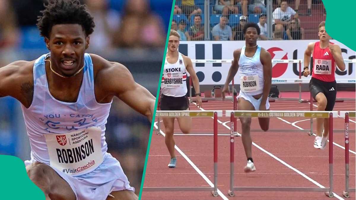 Chris Robinson: American sprinter who suffered wardrobe malfunction ...