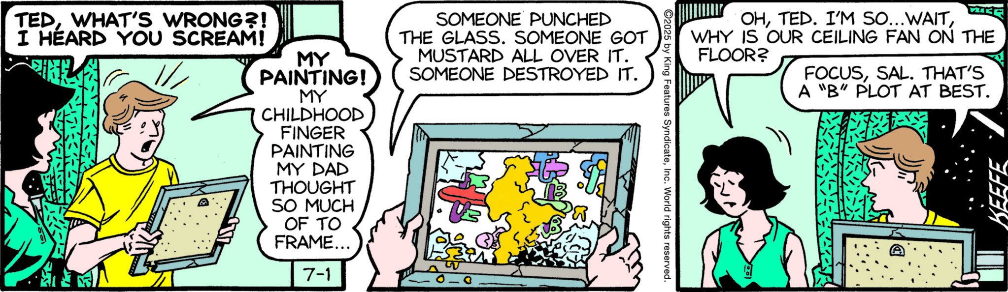 Sally Forth by Francesco Marciuliano; drawn by Jim Keefe