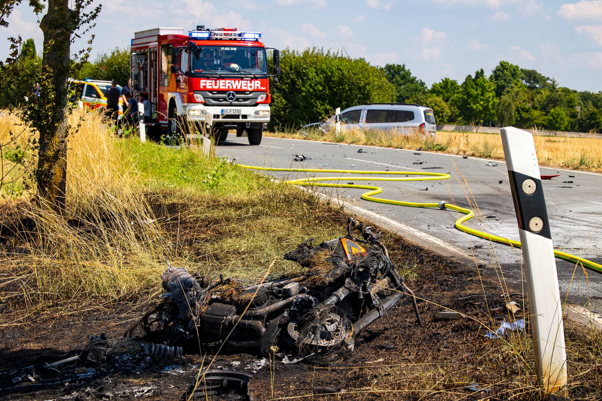 Motorradunfall auf der K157 - Fahrer stirbt nach Kollision