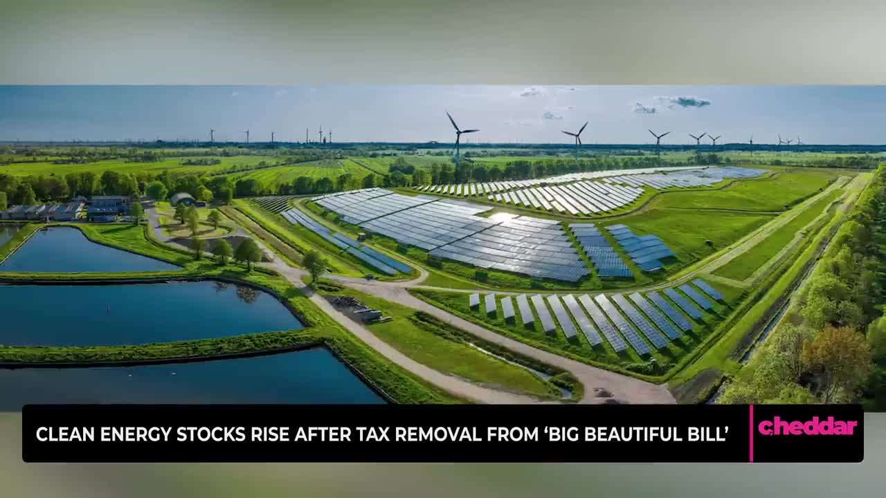 Clean Energy Stocks Rise After Tax Removal From 'Big Beautiful Bill'