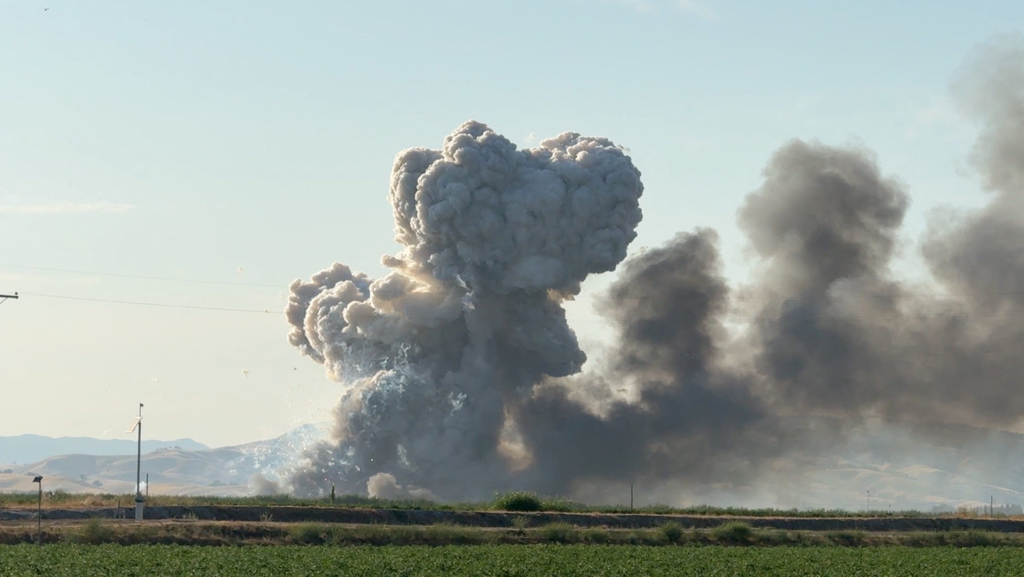 Fireworks facility goes up in flames in Yolo County. CalFire battling ...
