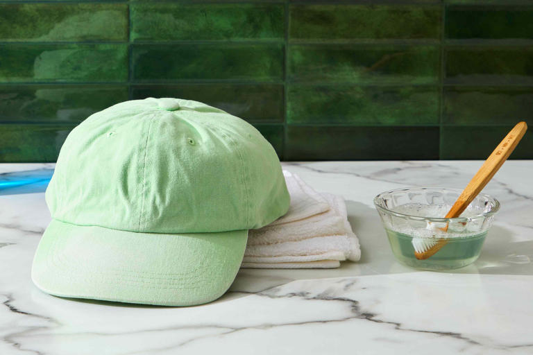 How to clean a baseball cap and finally get that layer of sweat and ...