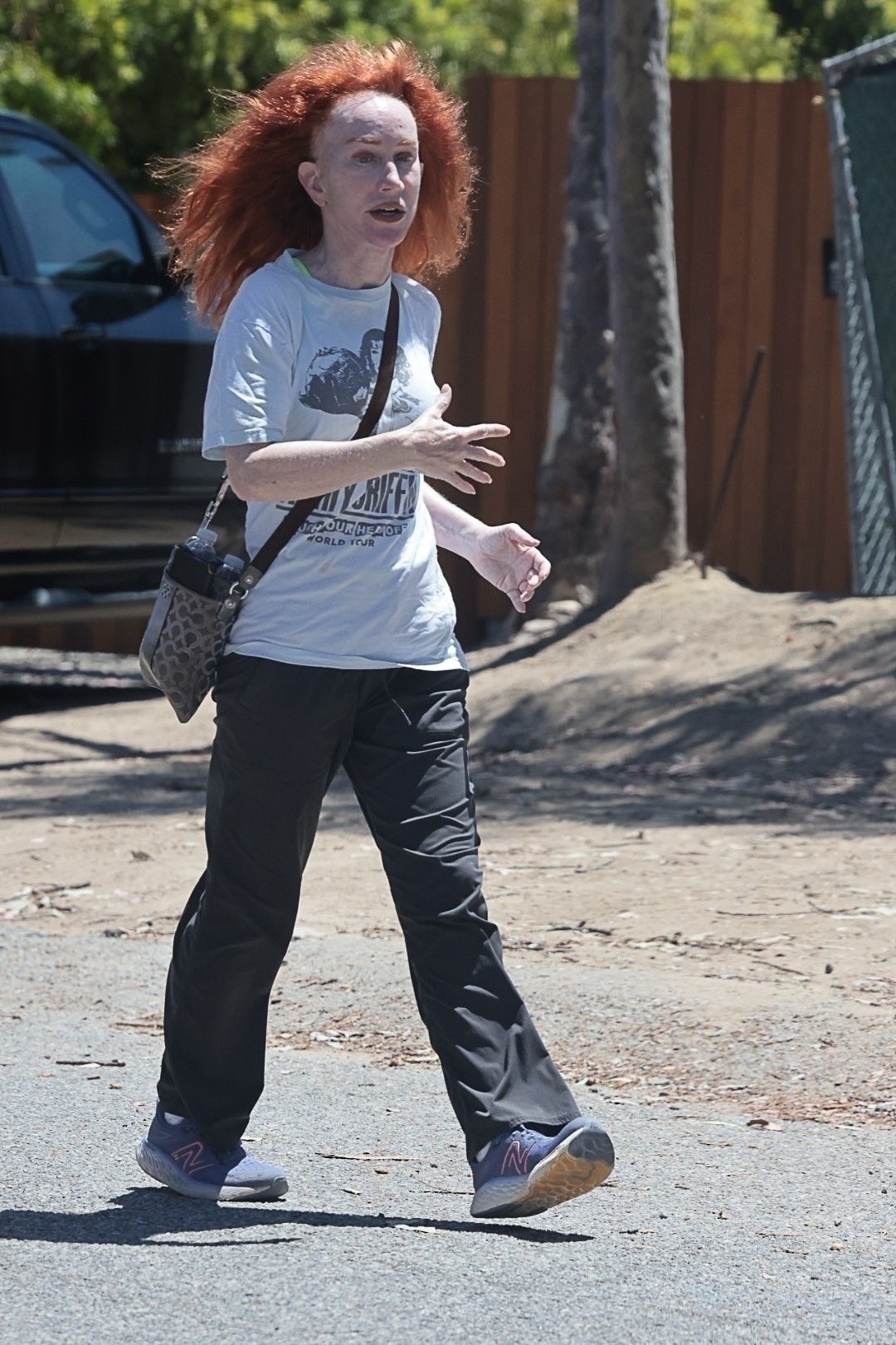 Kathy Griffin steps out with wild, natural hair while wearing her own ...