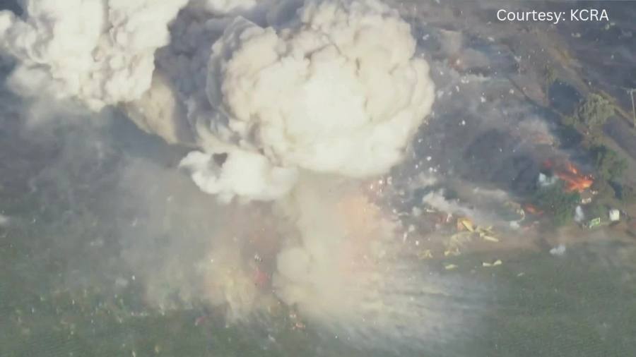 WATCH: Explosion at California fireworks facility