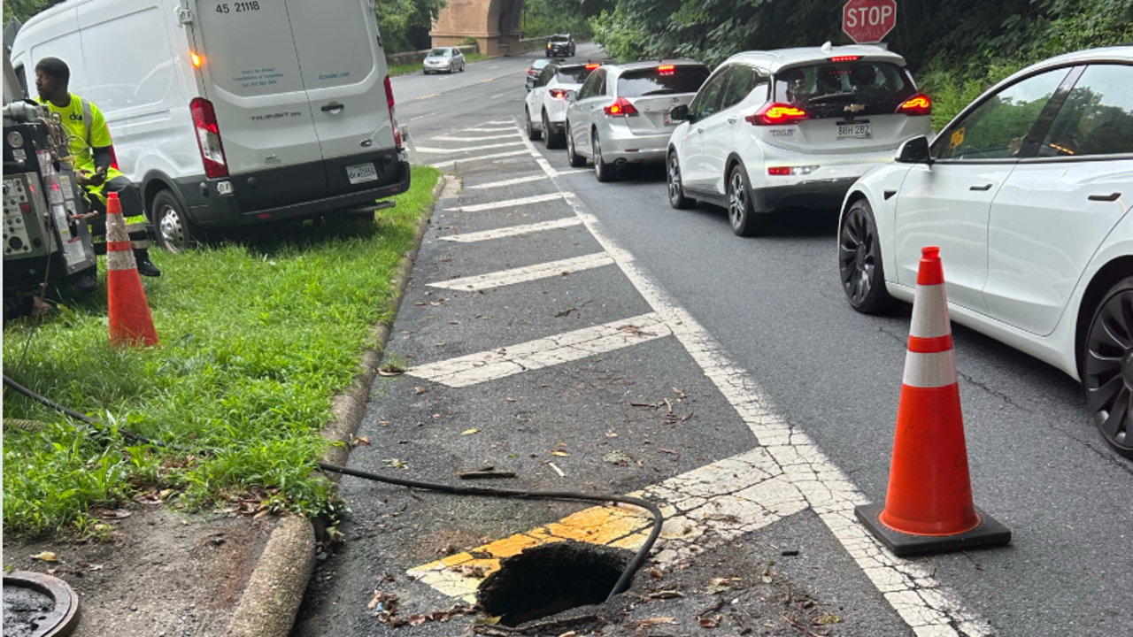 DC ramp closed indefinitely following sinkhole discovery