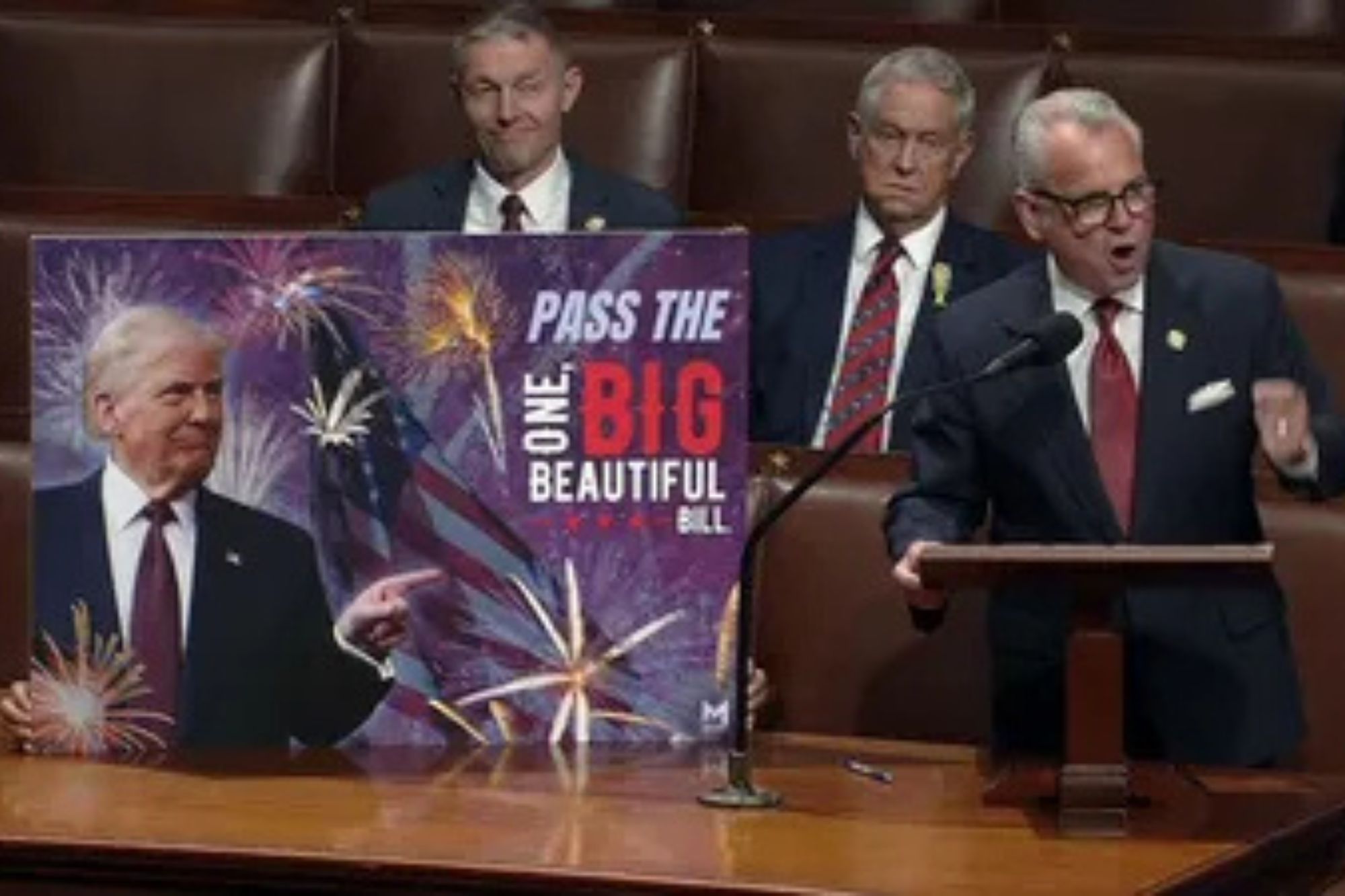 Democrat Rep. Blasts GOP 'Cult' After Colleague Displays Poster of ...