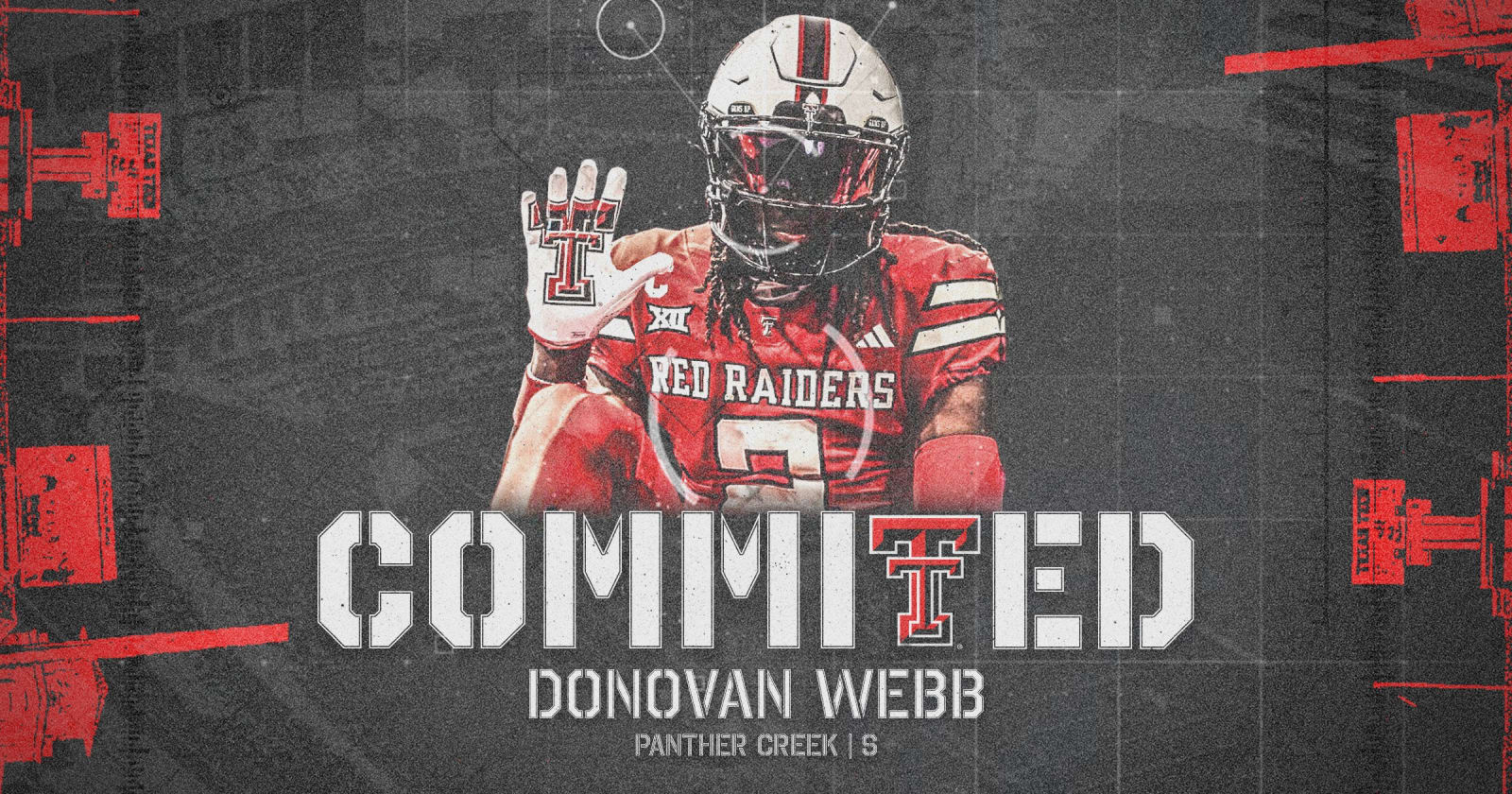 Panther Creek safety Donovan Webb commits to Texas Tech