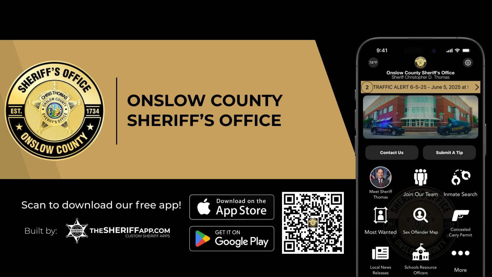 Onslow County Sheriff’s Office launches mobile app to share community ...