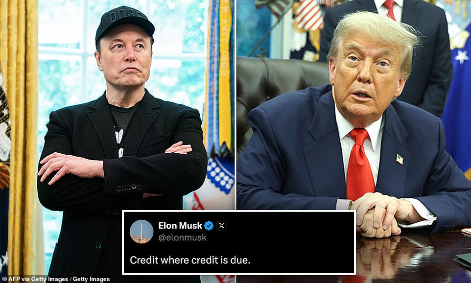 Musk's U-turn on Trump: 'Credit where credit is due'