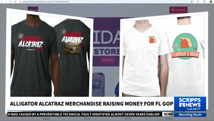 Florida GOP's 'Alligator Alcatraz' Merch Ignites Debate
