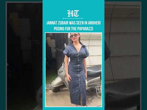 Watch Jannat Zubair Was Seen In Andheri Wearing A Blue Dress, Posing ...