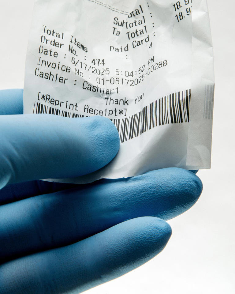 I’ve heard receipts are toxic. Is it safe to touch them?