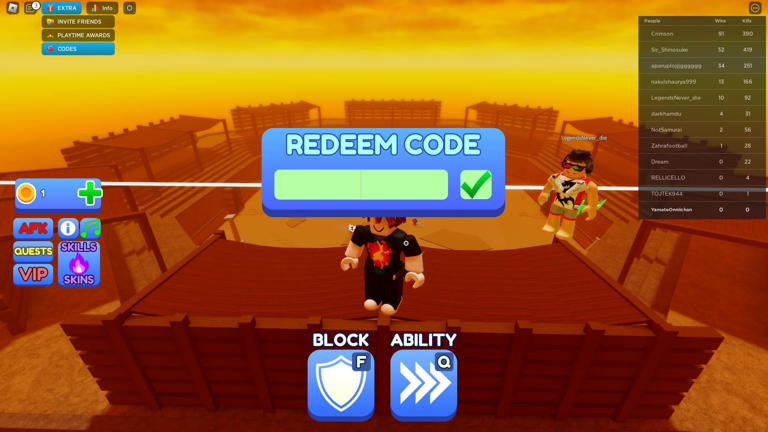 [STRIKE TOURNAMENT] Blade Ball Codes (August 2025)