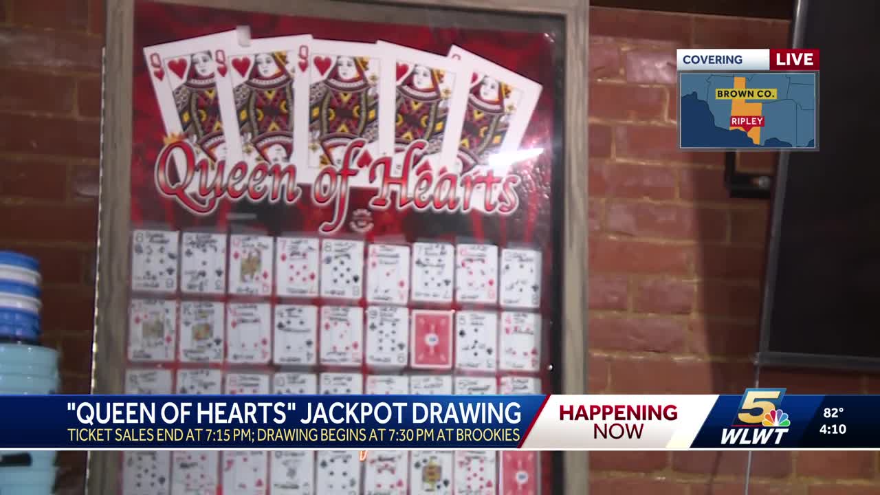 ‘Queen of Hearts’ jackpot at Ripley bar at $1 million for Wednesday drawing