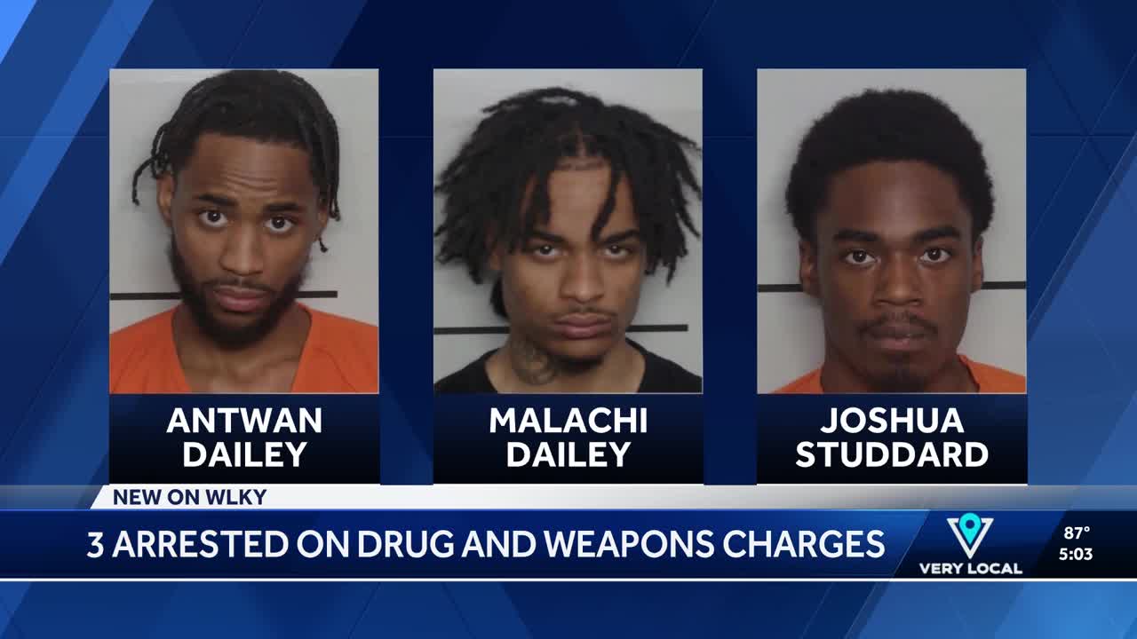 3 men arrested after large amount of drugs seized in Old Louisville