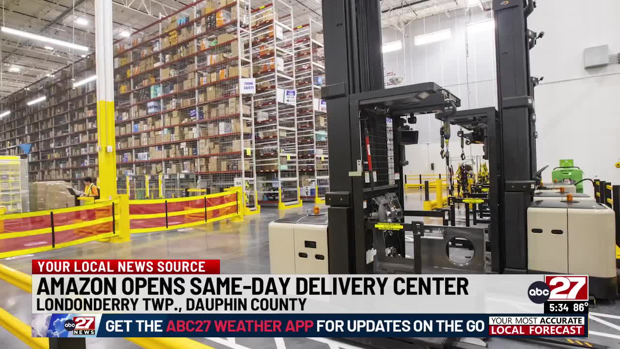 Amazon opens new 'Same-Day Delivery' site in Central Pennsylvania