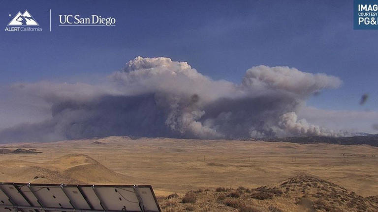 Firefighters battle explosive Madre Fire, burning 35,530 acres in SLO ...
