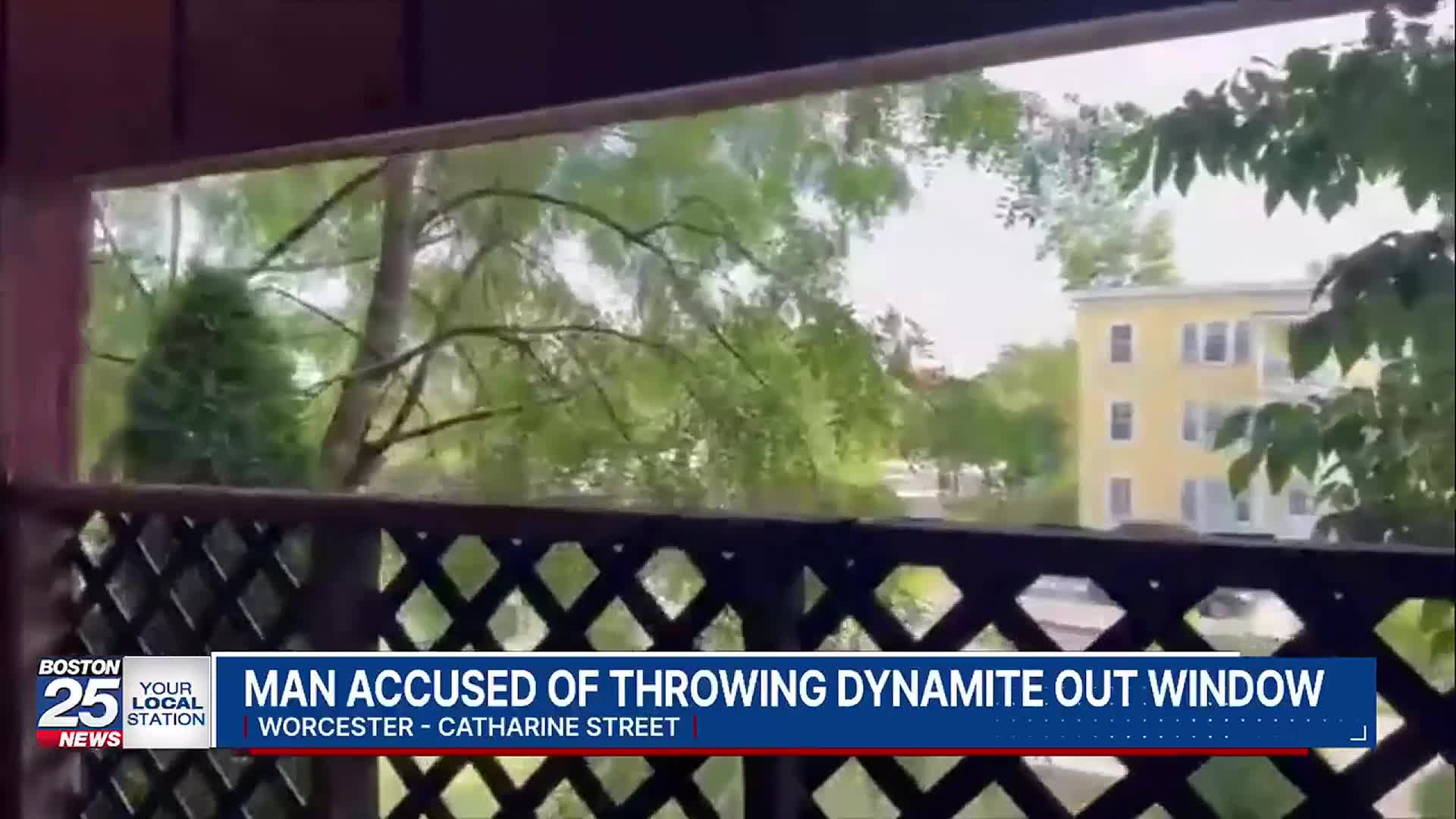 Worcester man accused of hurling explosives out of home