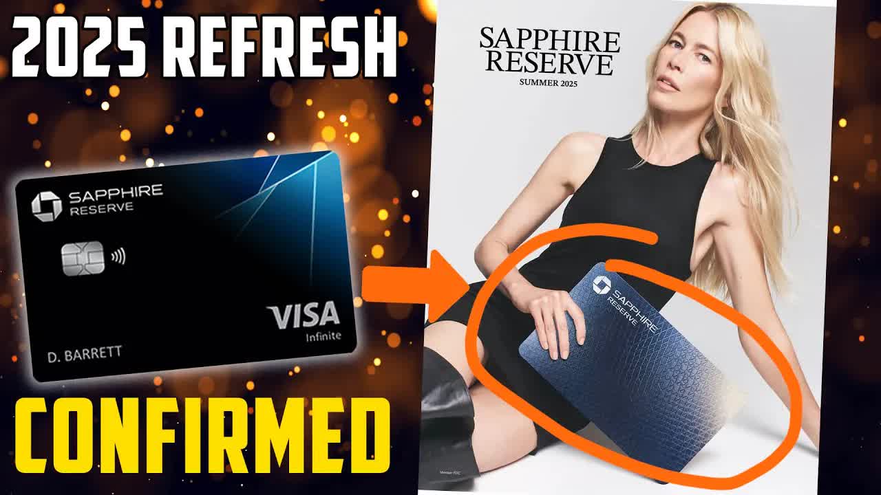 chase sapphire reserve refresh confirmed for summer 2025 - new card design!