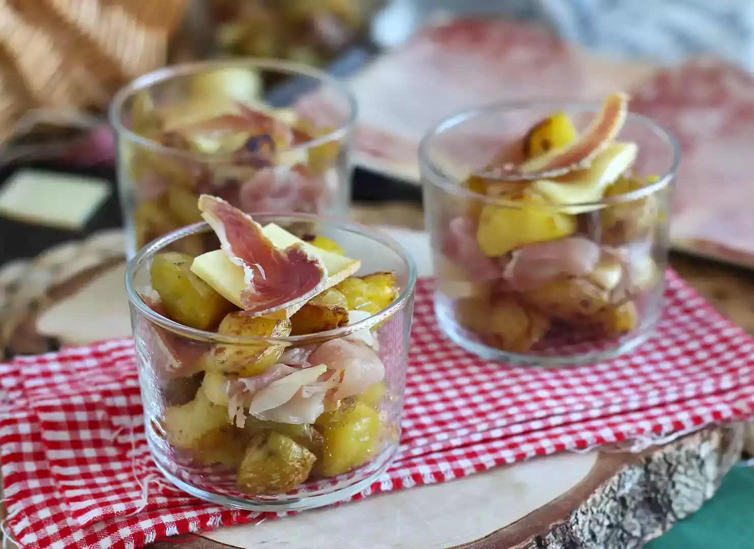 Verrines de raclette (sans appareil): pour en profiter même à l'apéritif