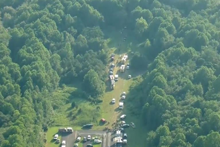 Skydiving plane crashes into New Jersey woods 13 aboard multiple ...