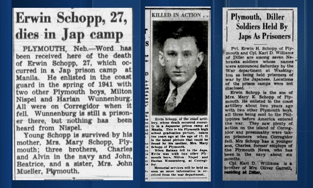 Recently identified remains of World War II POW arrive in Nebraska