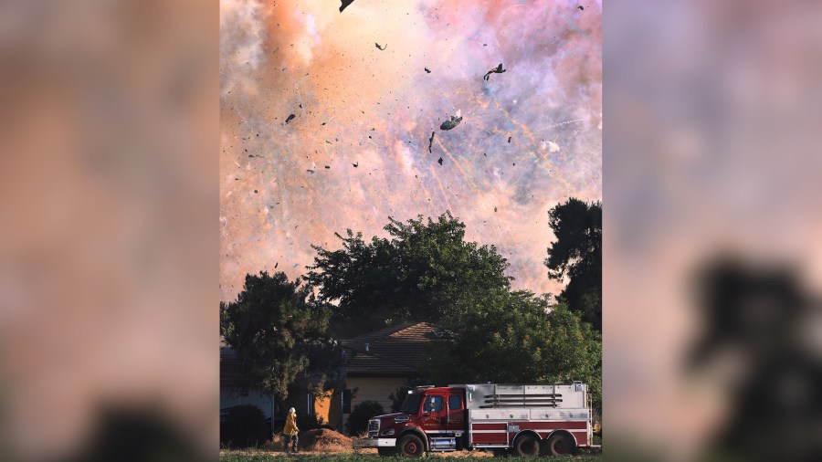 7 missing after explosion at California fireworks warehouse sparks wildfire