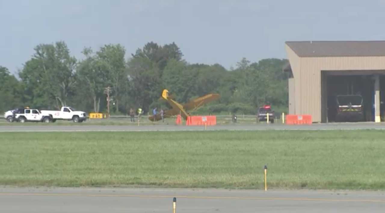 Private Plane Crashes Nose First After Takeoff At Ny Airport